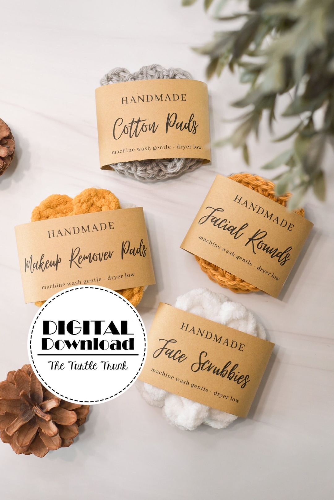 Handmade Face Set Wrap Labels - Printable Wrap Labels for Handmade ...