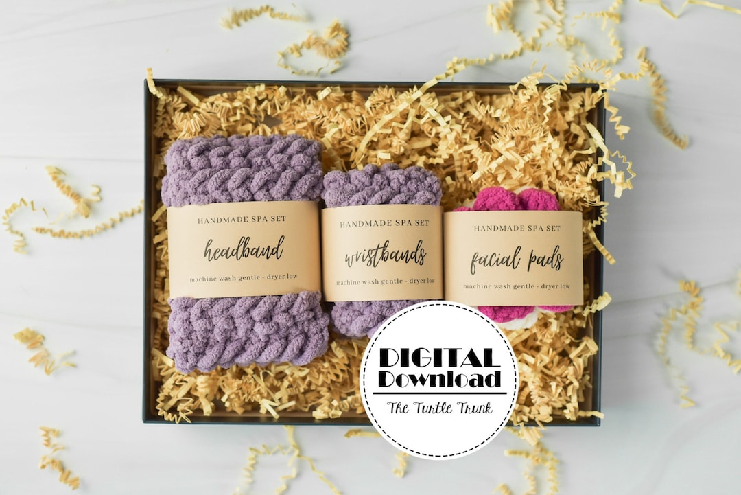 Handmade Spa Set Wrap Labels - PDF Digital Download - Etsy
