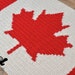 Canadian Flag Blanket Crochet Pattern - Crochet Canadian Flag Blanket ...