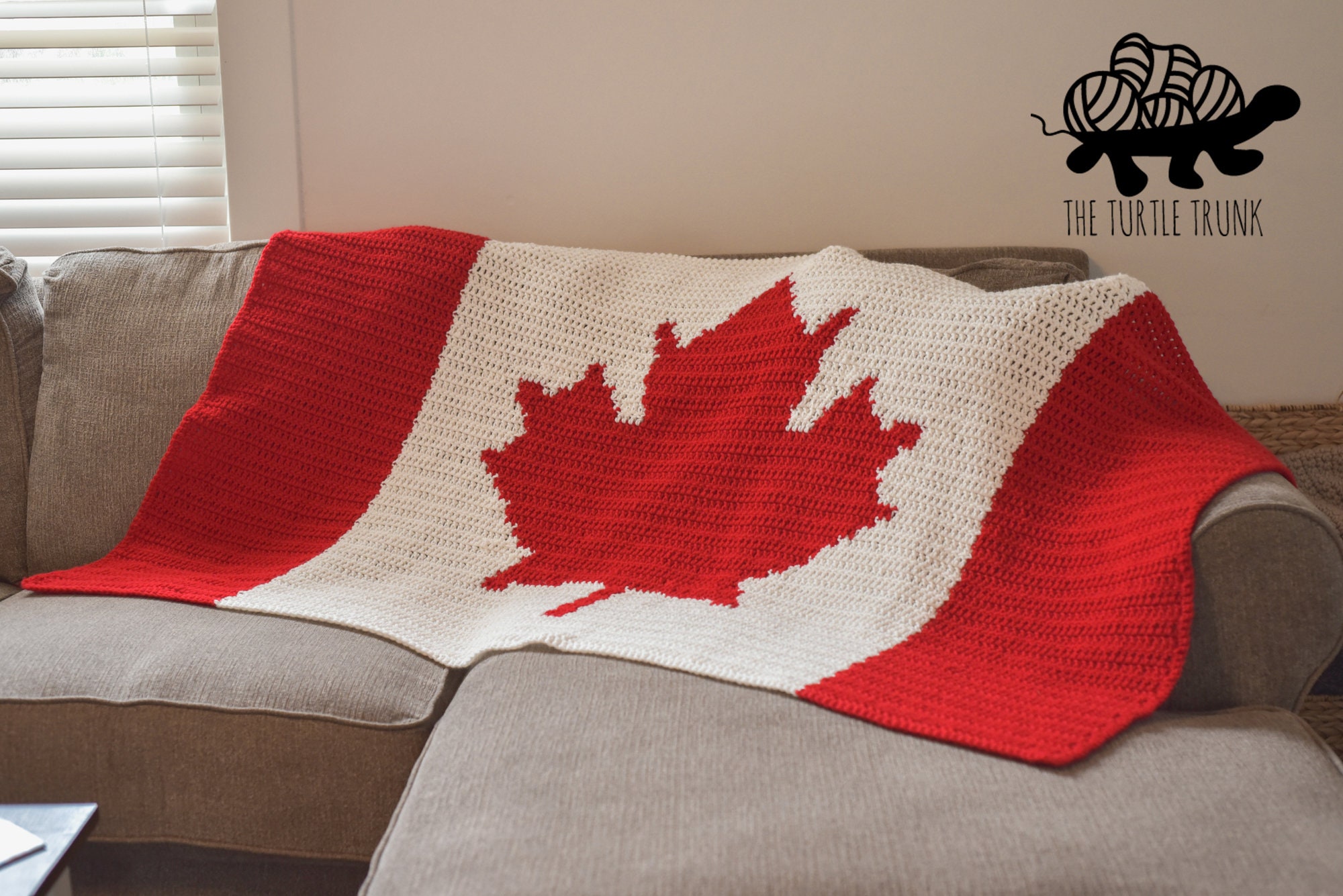 Canadian Flag Blanket Crochet Pattern - Crochet Canadian Flag Blanket ...