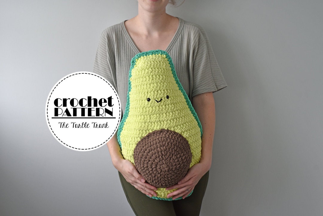 Avocuddler Crochet Pattern - Avocado Crochet Pillow Pattern - PDF ...