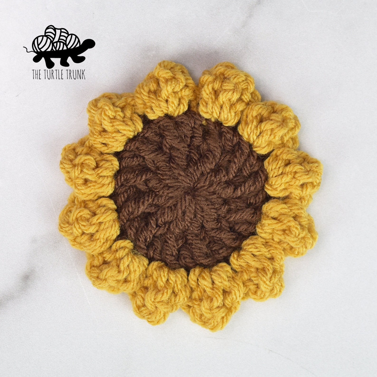 Sunflower Square Crochet Pattern Crochet Sunflower Square - Etsy