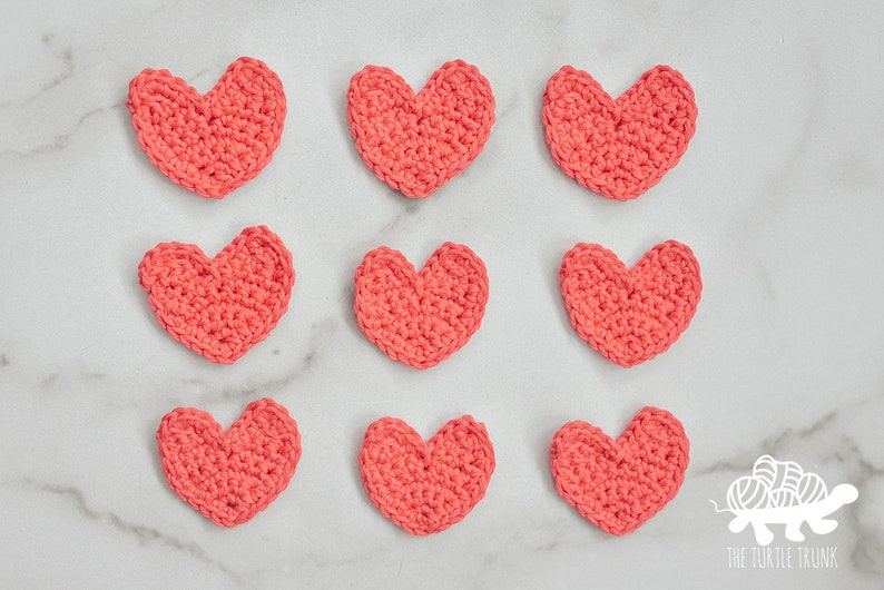 Mini Heart Crochet Pattern Pdf Digital Download - Etsy