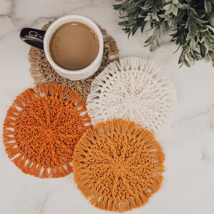 Hello Sunshine Coaster Crochet Pattern - Easy Crochet Coaster Pattern ...