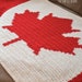 Canadian Flag Blanket Crochet Pattern - Crochet Canadian Flag Blanket ...