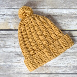 Easy Breezy Ribbed Beanie Crochet Pattern - PDF Digital Download ...