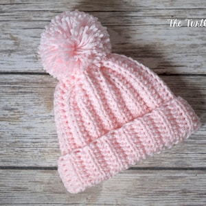 Easy Breezy Ribbed Beanie Crochet Pattern - PDF Digital Download ...