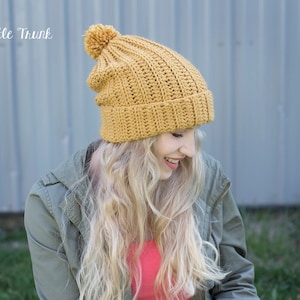 Easy Breezy Ribbed Beanie Crochet Pattern - PDF Digital Download ...