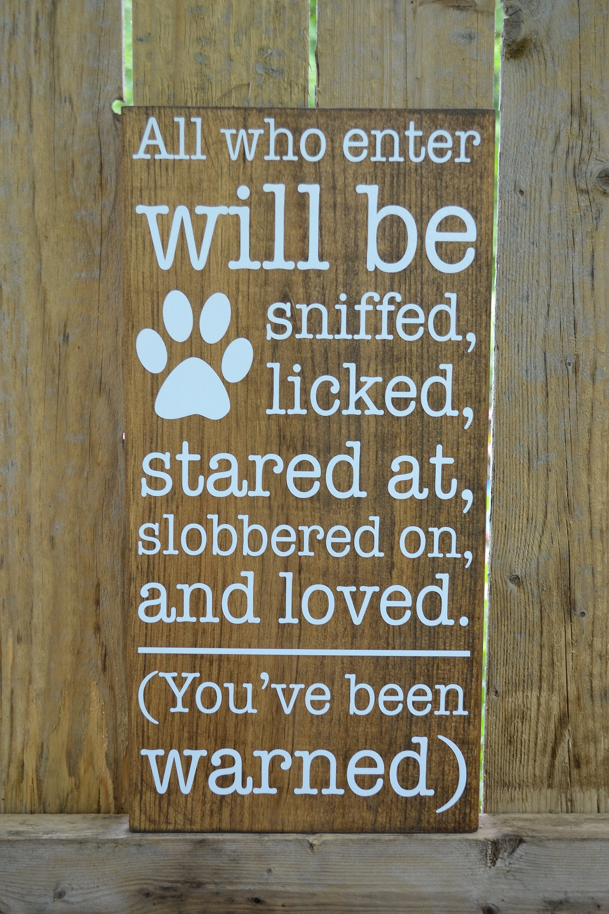 Large Dog Lover Wood Sign Wood Sign Humorous Pet Sign Pet | Etsy