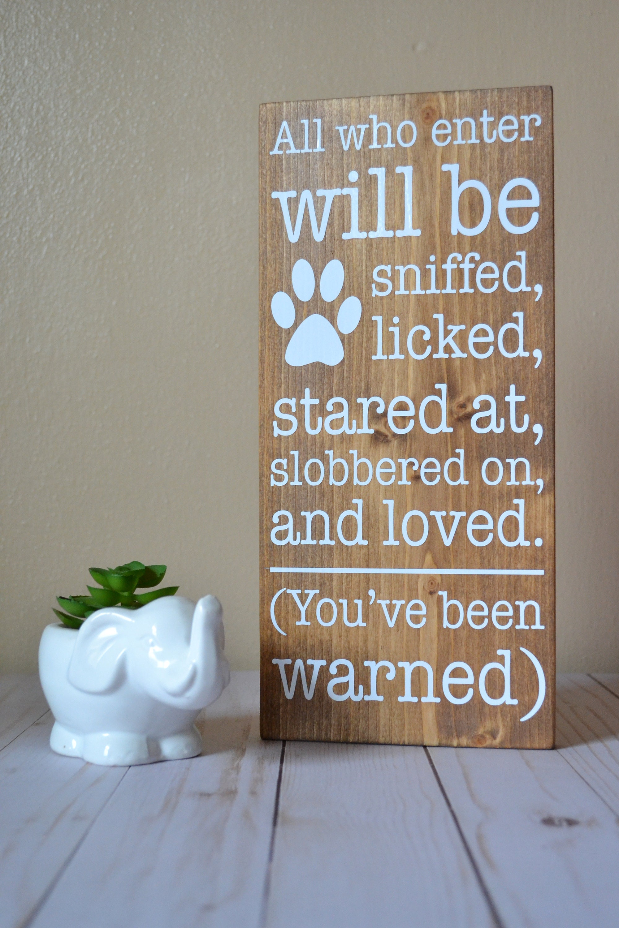 Dog Lover Wood Sign Wood Sign Humorous Pet Sign Pet Lover | Etsy