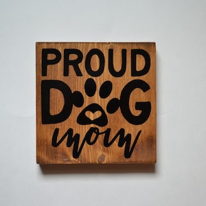 Dog Lover Wood Sign, Wood Sign, Square Dog Signs, Pet Lover Sign ...