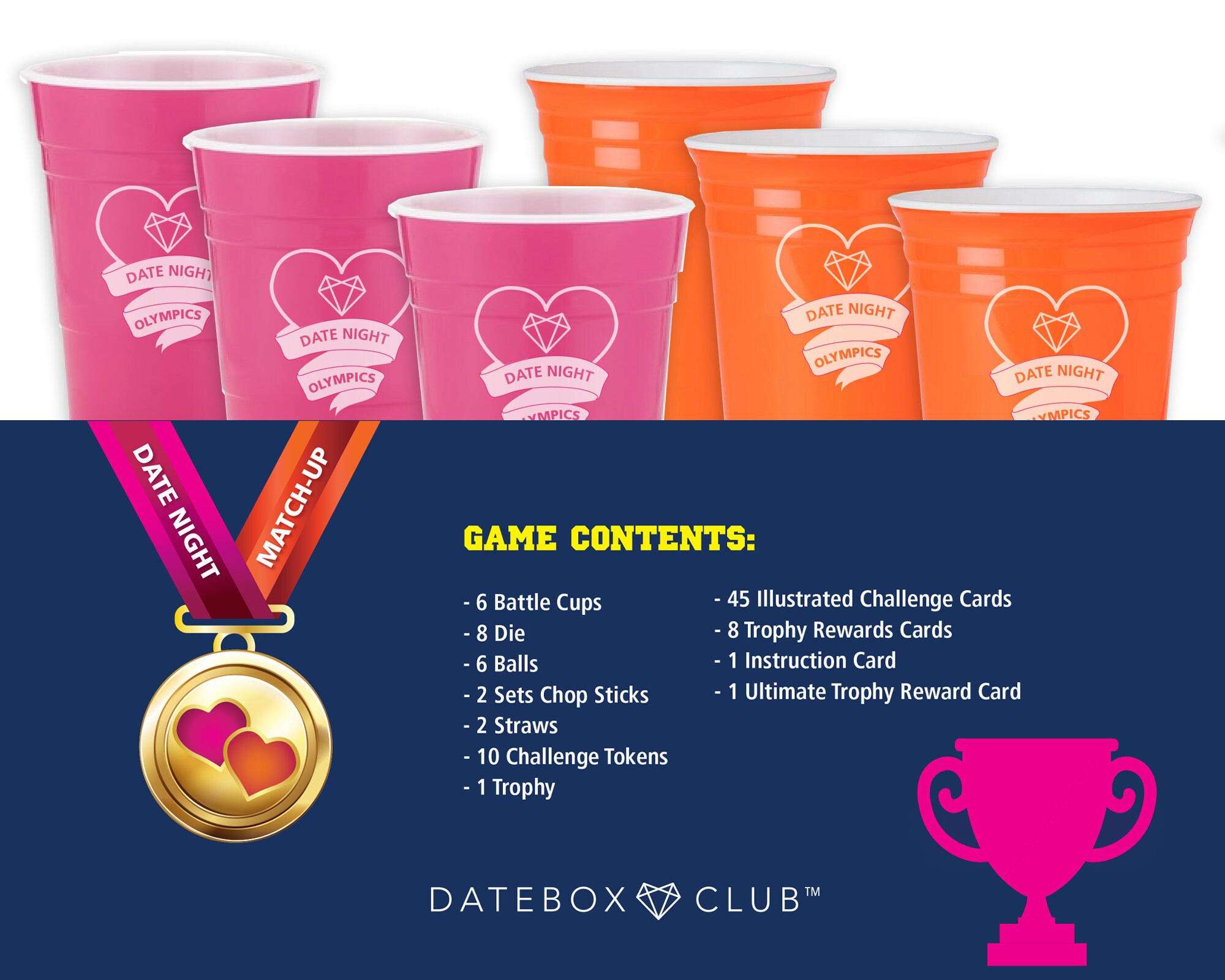 Date Night Olympics Game, Double Date, Minute to Win It, Couples Game ...