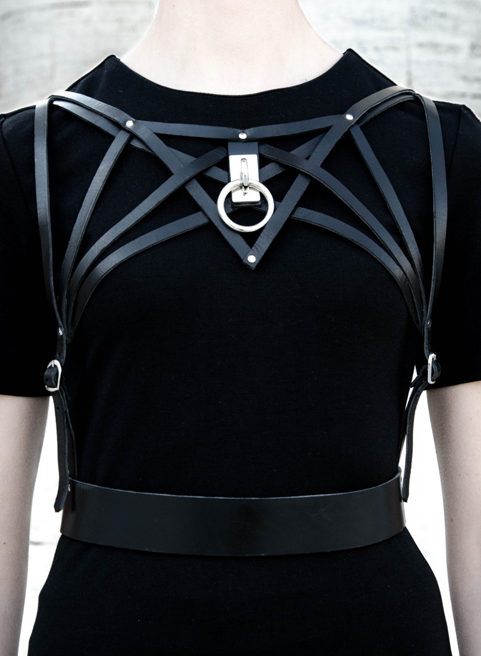 Anankeleather Harness O-ring Chest Harness Luxury - Etsy