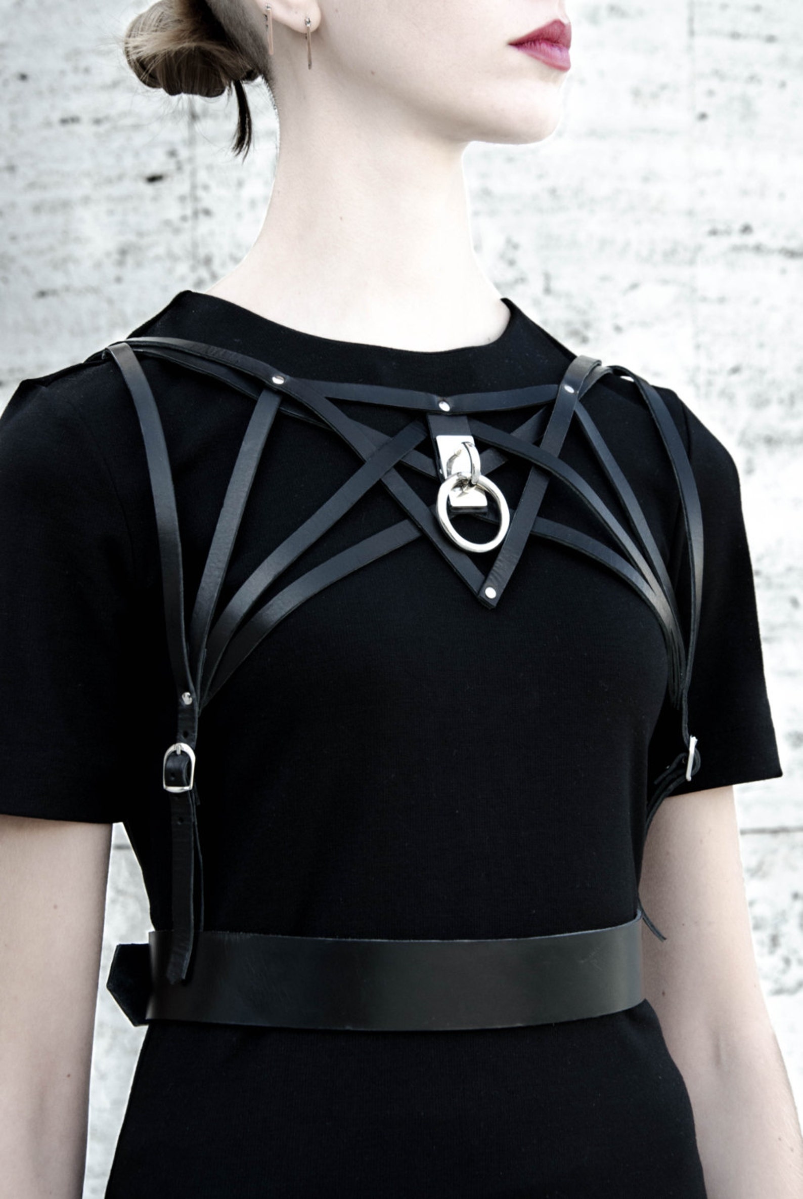 Ananke・leather Harness - O-ring - Chest Harness - Luxury Lingerie ...