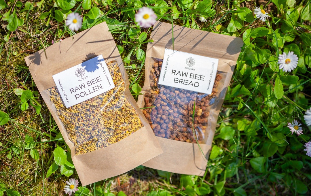 7 Oz Set Bee Pollen and Bee Bread | Perga, Ambrosia, Flower Nectar ...