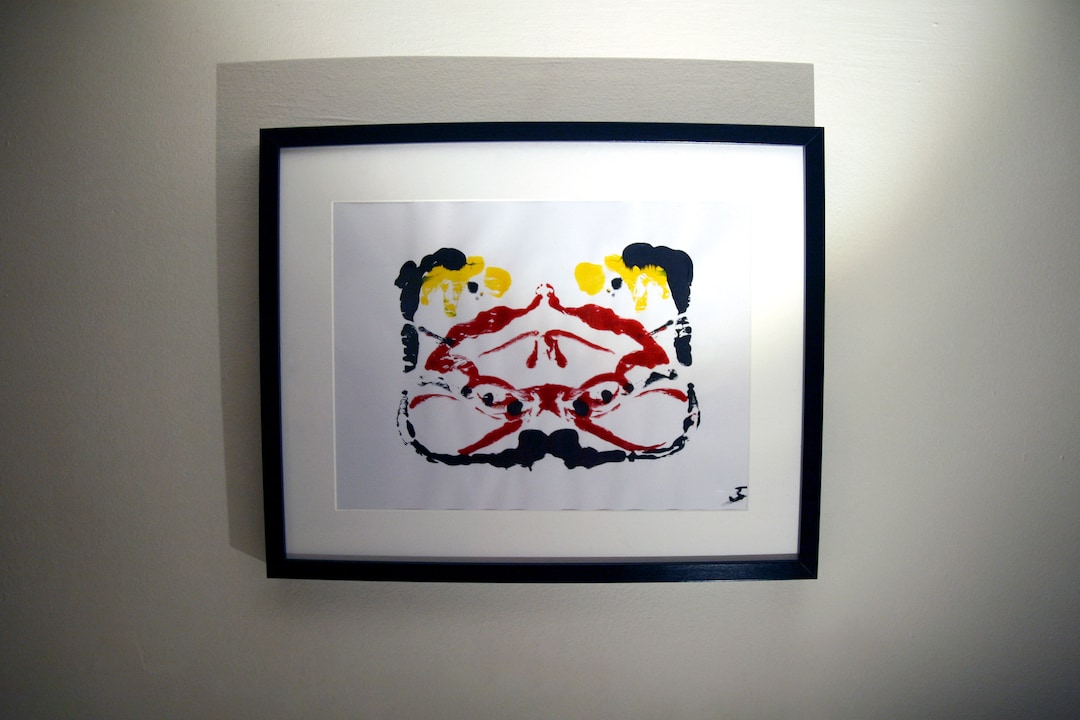 Bat - Range of View, Rorschach Inkblots Spirit Animal Acrylic Painting ...