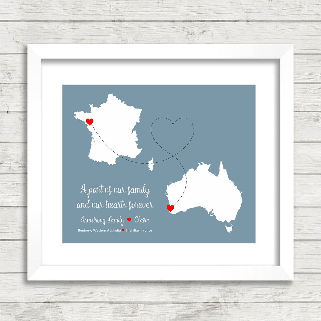 Exchange Student Map Théhillac, France Bunbury, Western Australia ...