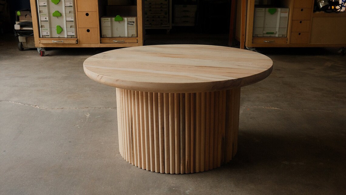 Modern Round Coffee Table - Etsy