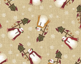 Snowman fabric | Etsy