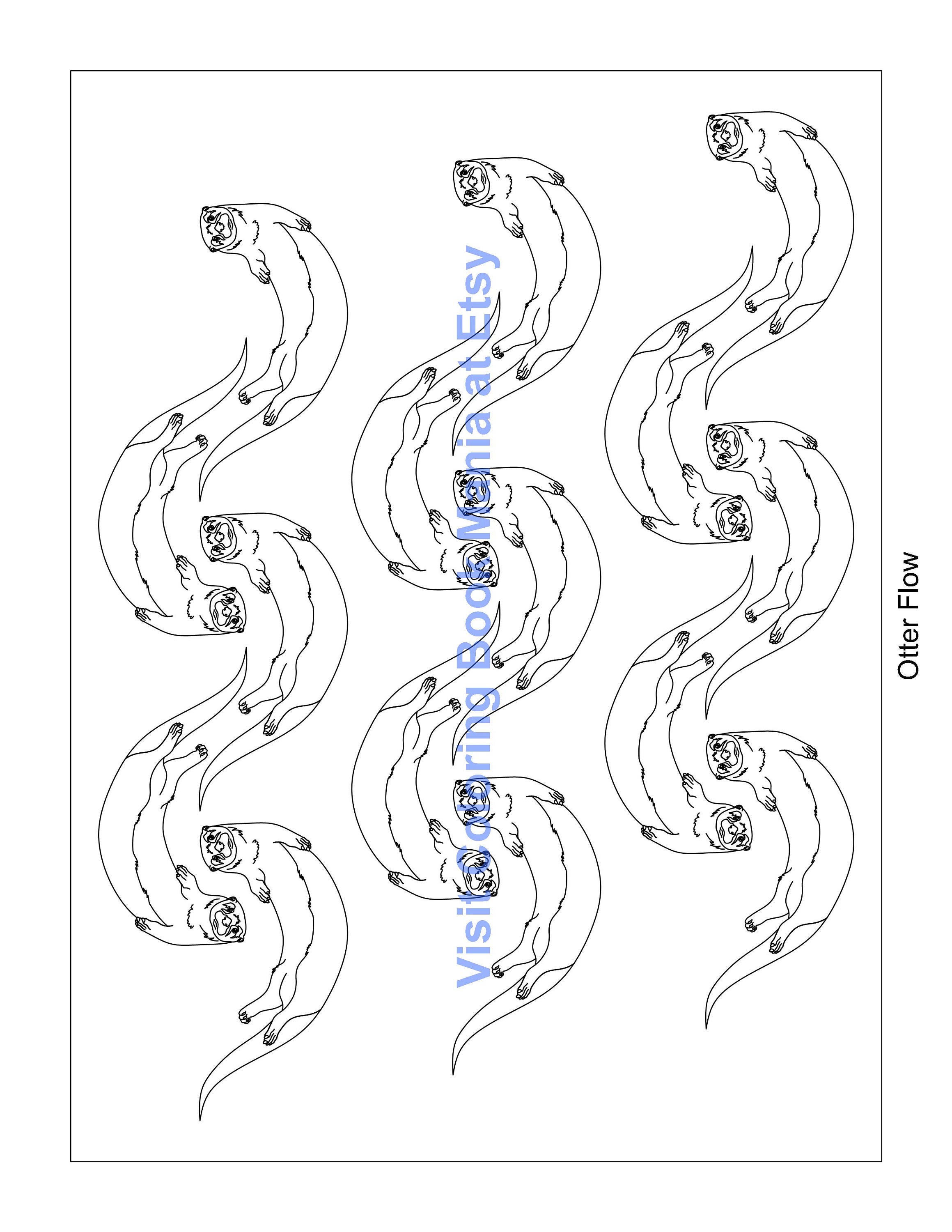 Color Lots of OTTER ODDITIES! Otter Flow, Synchronized Swimming - You ...