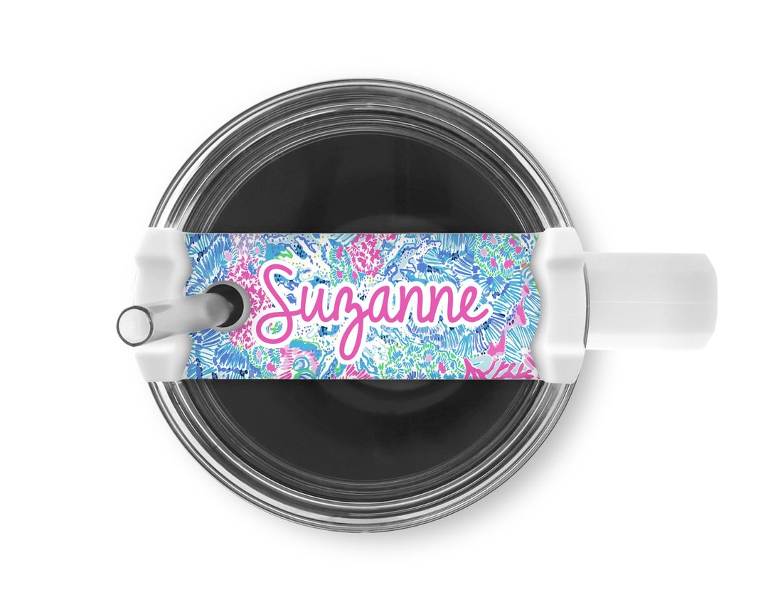 Stanley Name Plate, Lilly Inspired Tumbler Name Plate, Monogram Stanley ...