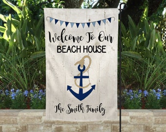 Beach House Flag | Etsy