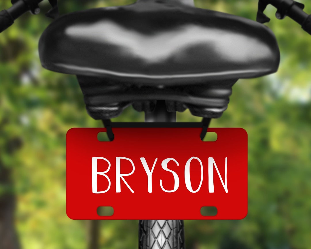 Personalized Mini License Plate, Kids License Plate, Bike License Plate ...