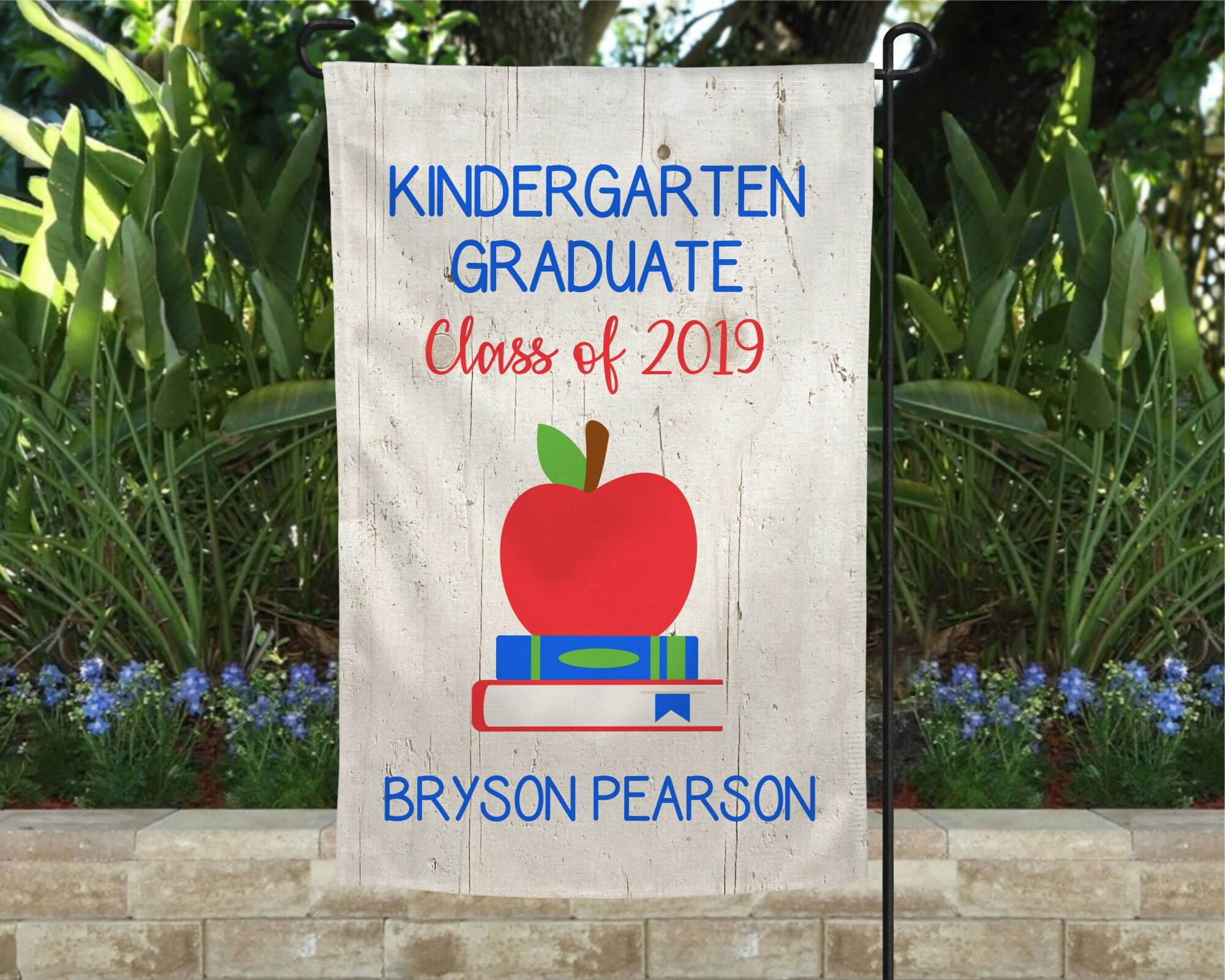 Kindergarten Graduation Flag Personalized Kindergarten - Etsy