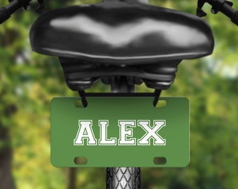 Personalized Mini Bike License Plate | Etsy