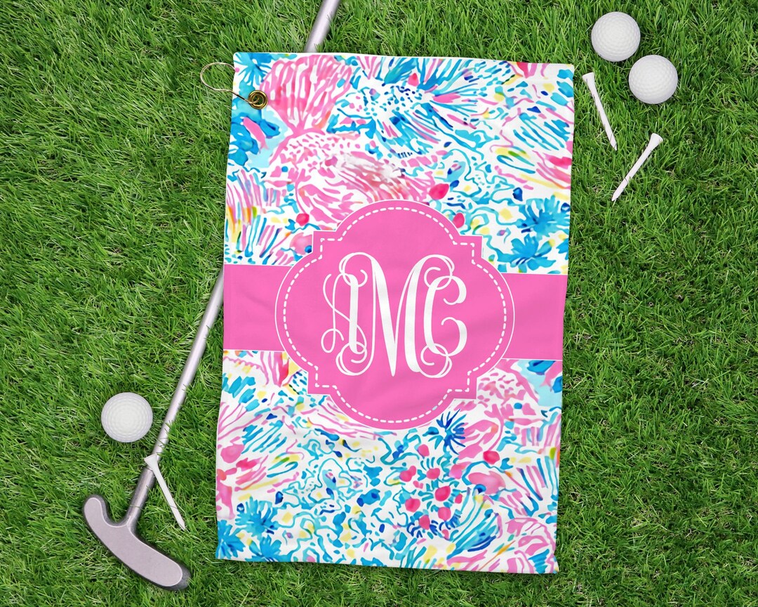 Monogram Golf Towel, Golf Towels Personalized, Womens Golf Gift ...