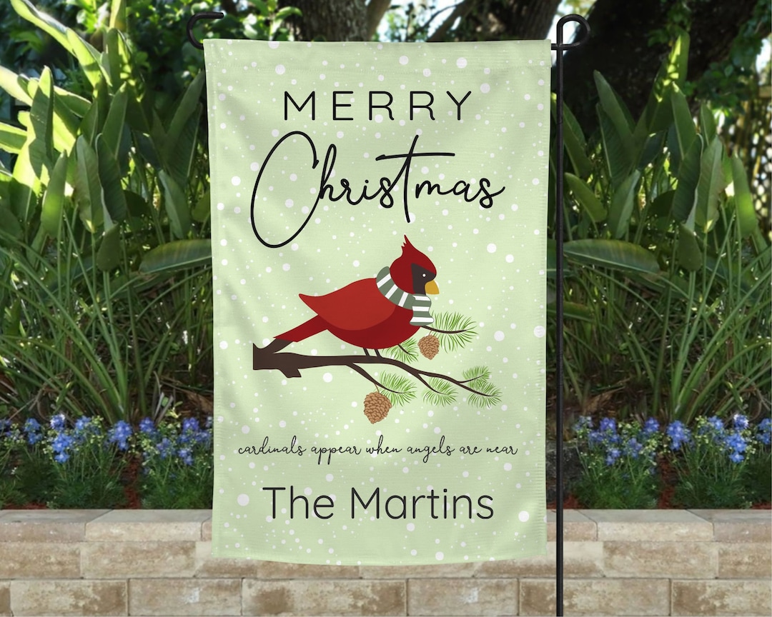 Cardinal Flag for Christmas Cardinals Appear When Angels Are - Etsy