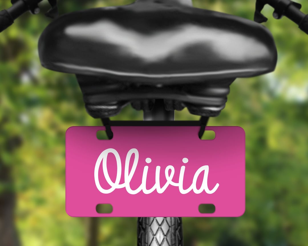 Personalized Mini License Plate: Kids Bike, Motorcycle, Wheelchair - Etsy