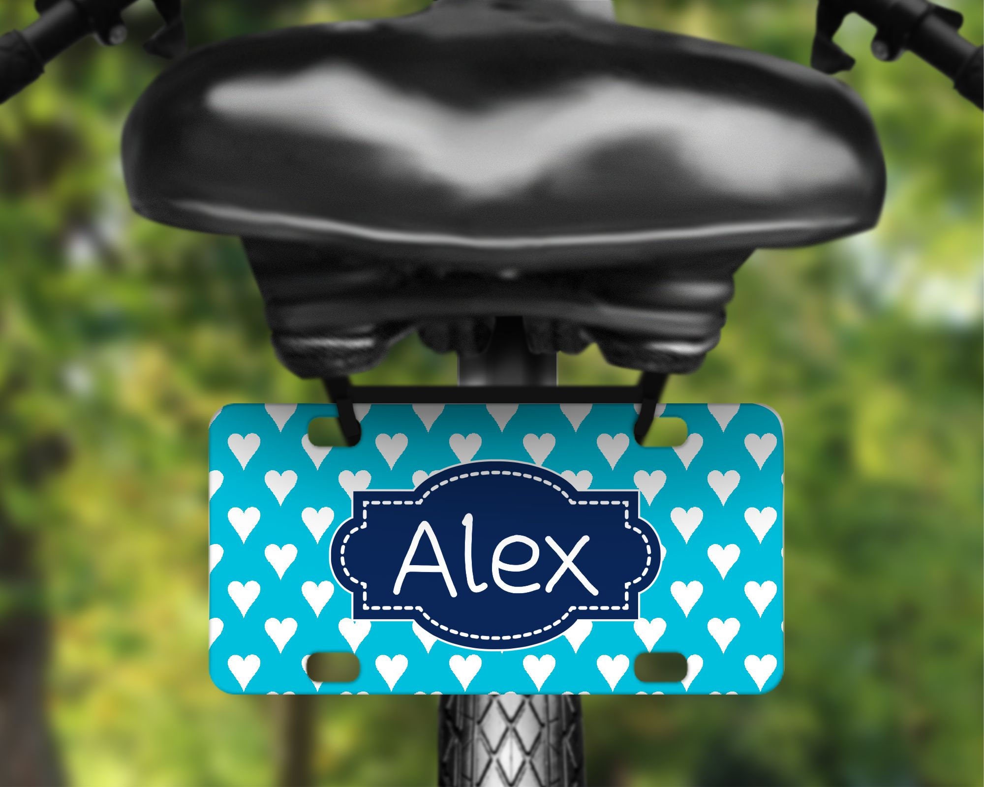 Personalized Mini Bicycle License Plate - Etsy