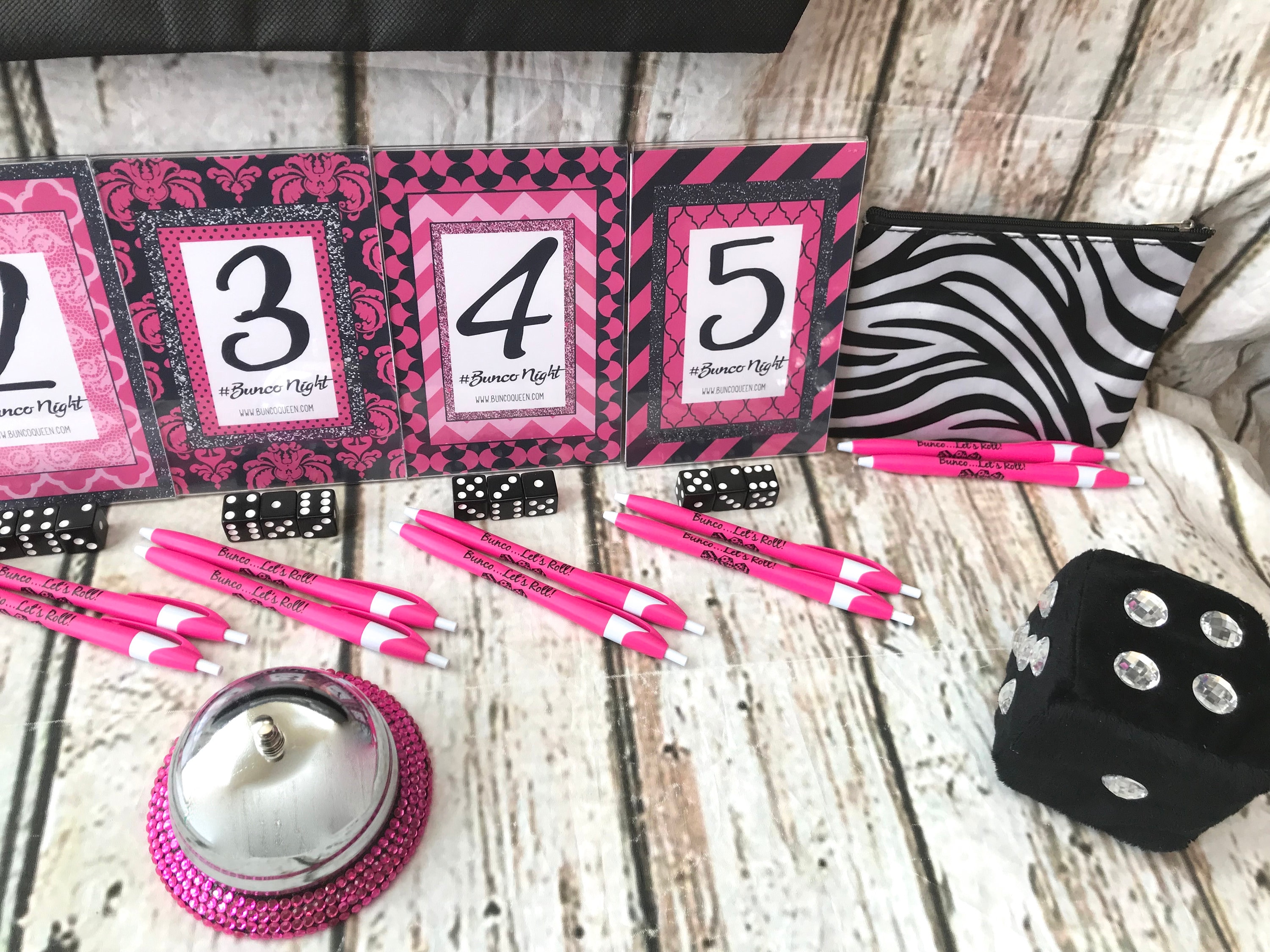 20 Person BASIC Bunco Starter Kit- You Choose the Colors! You Choose If ...
