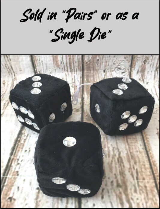 Bunco Fuzzy Dice Ball! Novelty Plush Dice. Buy Single or Pair. - Etsy