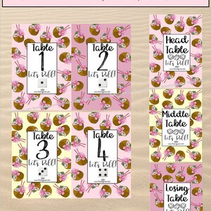 FREE PERSONALIZATION** Hawaiian Luau Bunco Score Sheet Set W/ Matching ...