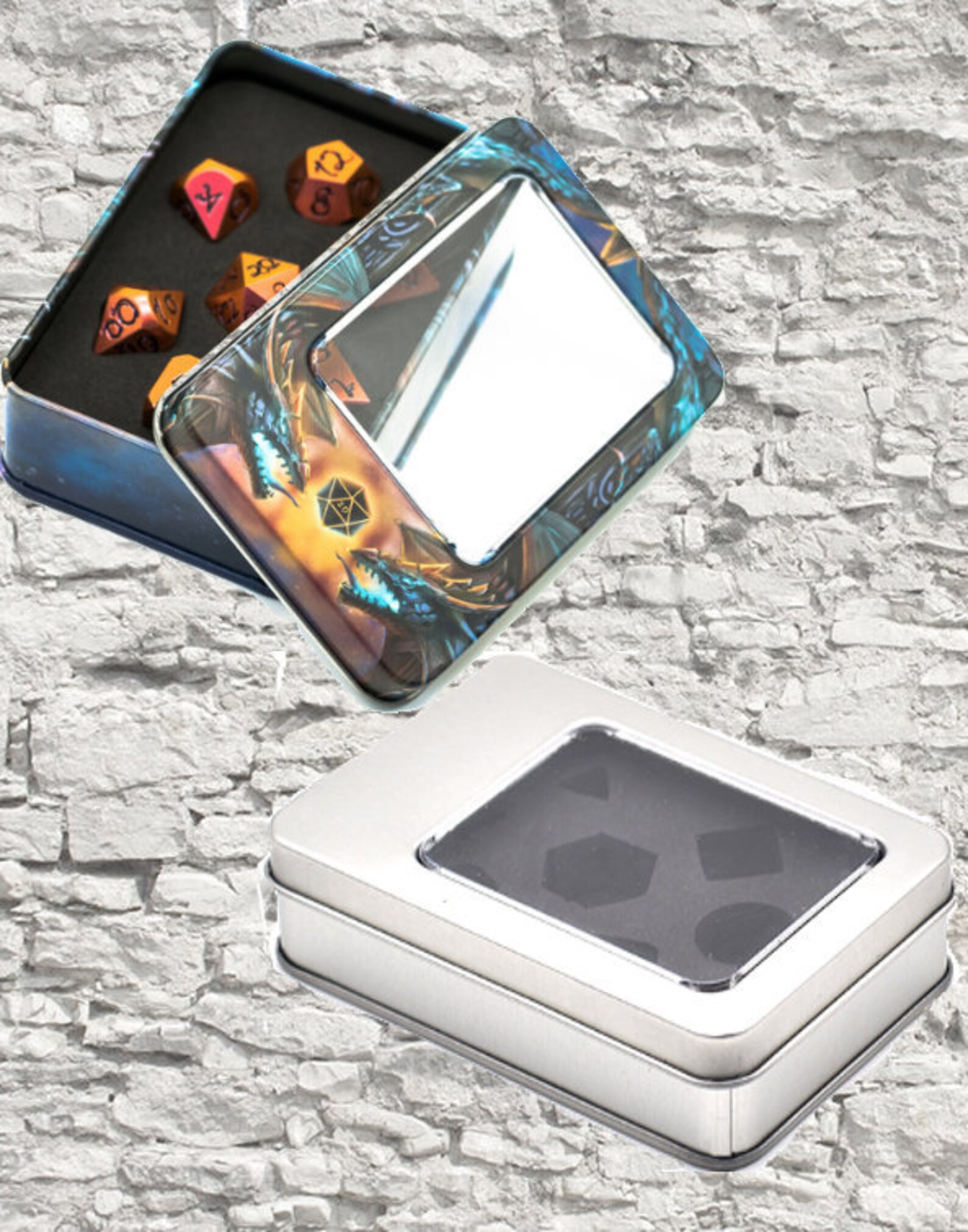 Budget Friendly BASIC No Frills Polyhedral Dice Tin Holder - Etsy