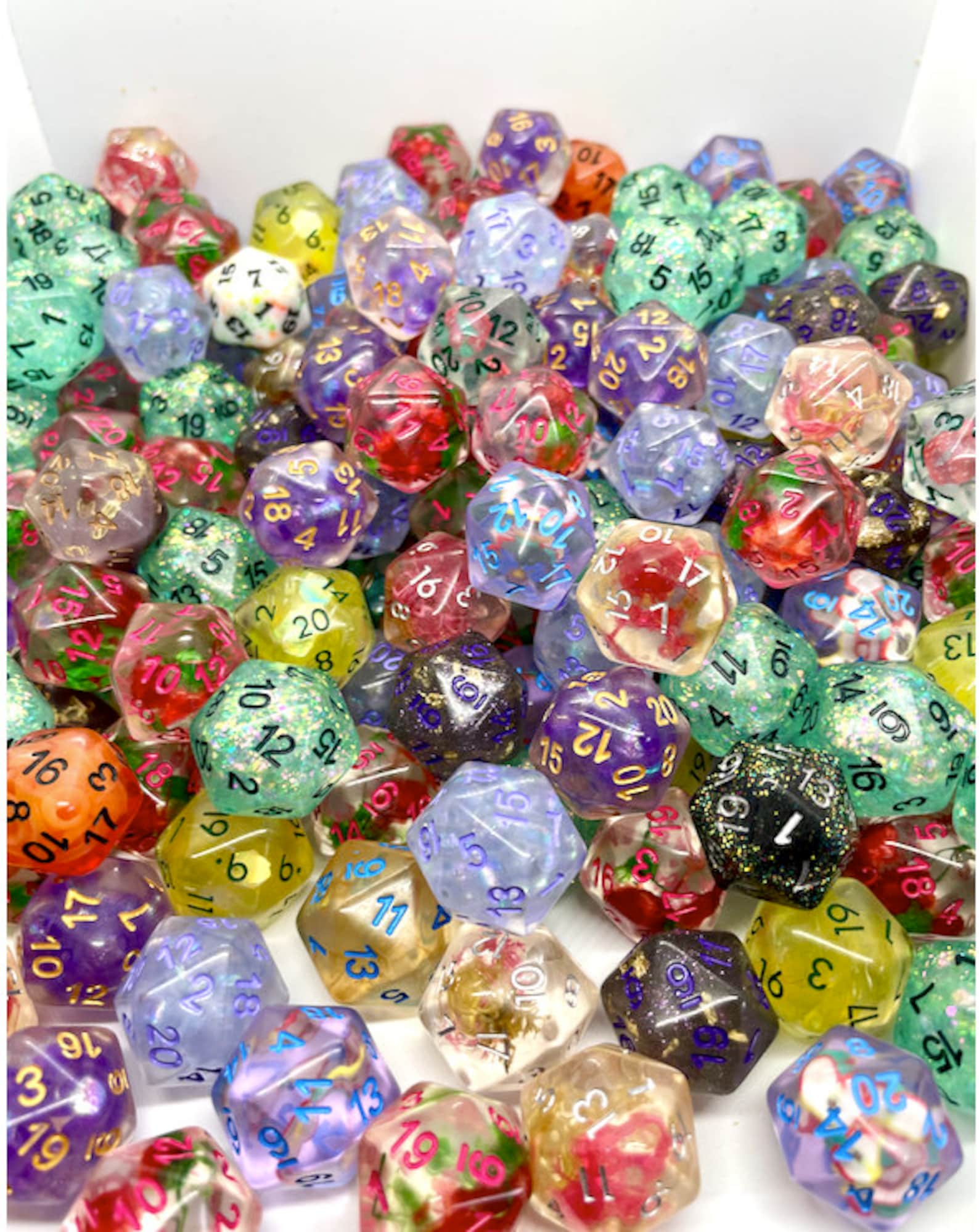 Loose Individual Polyhedral Dice Random Mystery Individual | Etsy