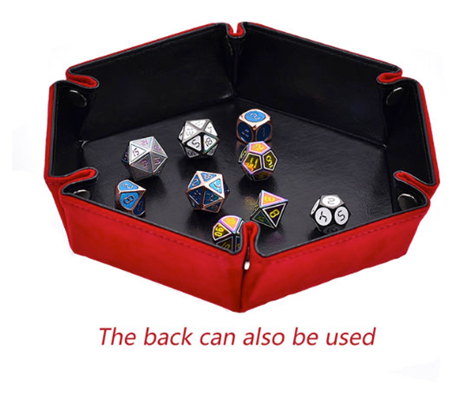 Hexagonal Dice Tray / Foldable Velvet PU Leather Rolling Mat / - Etsy