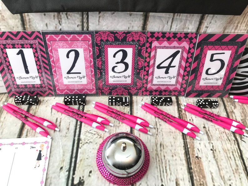 24 Person BASIC Bunco Starter Kit You Choose the Colors You | Etsy