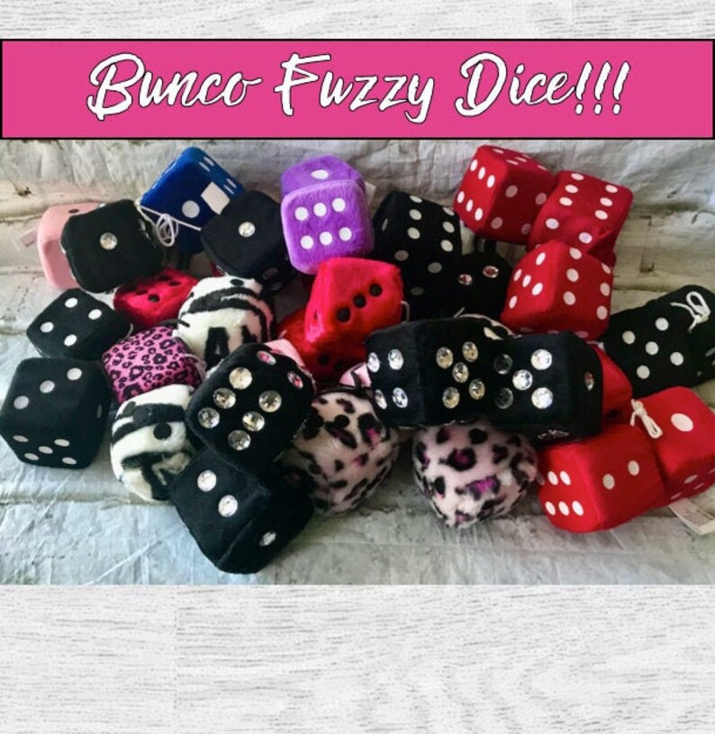 Bunco Fuzzy Dice Ball Novelty Plush Dice. Buy Single or | Etsy