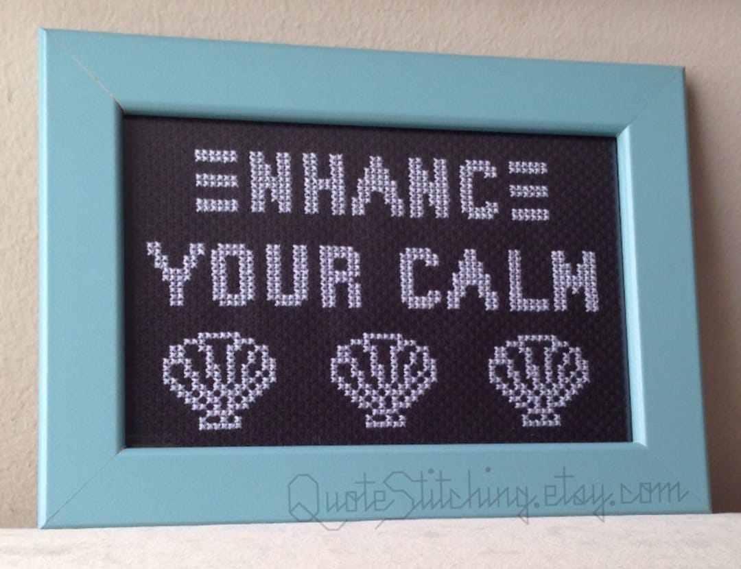 Enhance Your Calm - Three Seashells - Demolition Man 4"x6" Cross-stitch ...