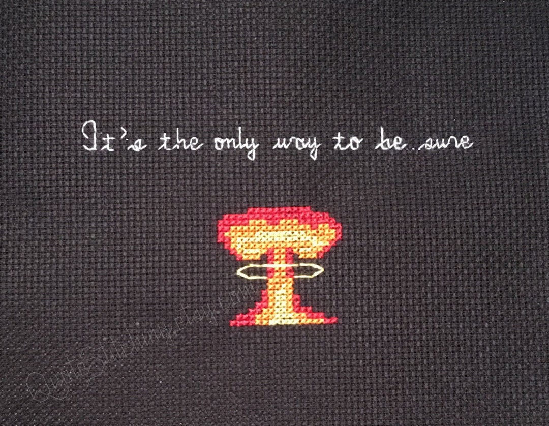 It's the Only Way to Be Sure. - Aliens Ripley Quote 4"x6" Cross-stitch ...