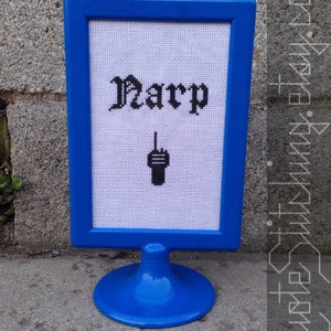 Yarp / Narp - Hot Fuzz 4"x6" Cross-stitch PATTERN - INSTANT DOWNLOAD ...