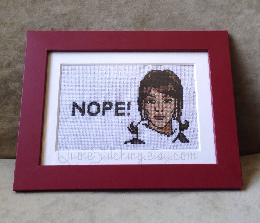 Lana Kane NOPE Archer 4x6 Cross-stitch - Etsy
