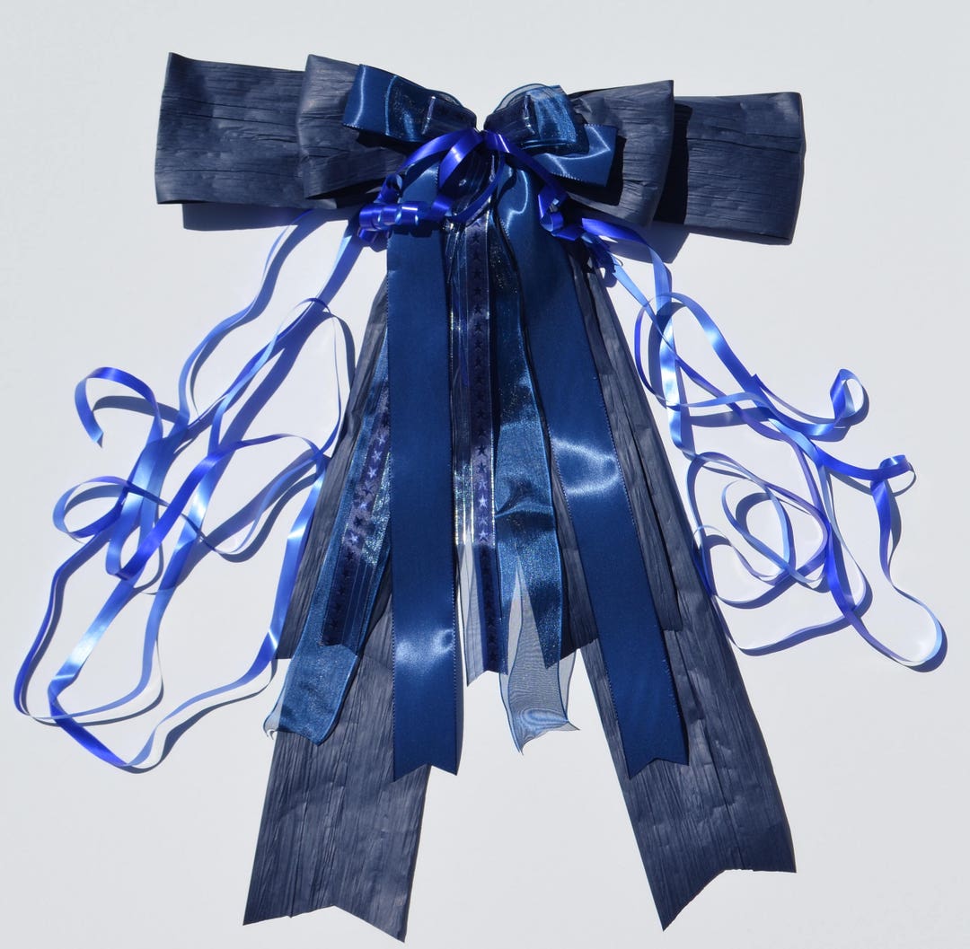 Modern, Peppy Giant Bow, Car Gift Bow Made of Crinkle Paper, Large Gift ...
