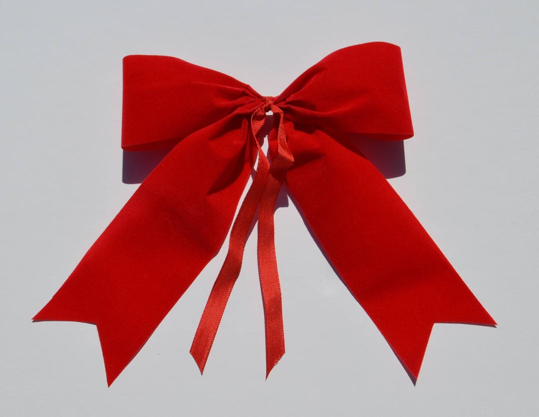 Small Red Weatherproof Bow Outdoor Decoration, Christmas Bow, - Etsy