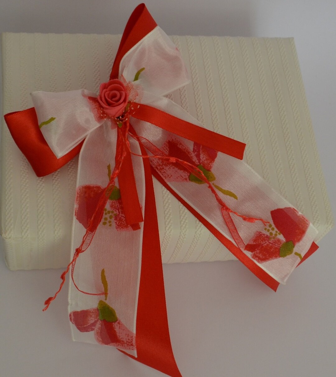 Red Rose Bow, Valentine's Day, Mother's Day, Birthday - Etsy