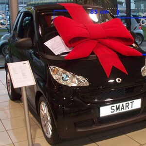 XXL Mega Car 1 Meter Car Gift Bow and 10 Meter Extra Ribbon, Giant Bow ...