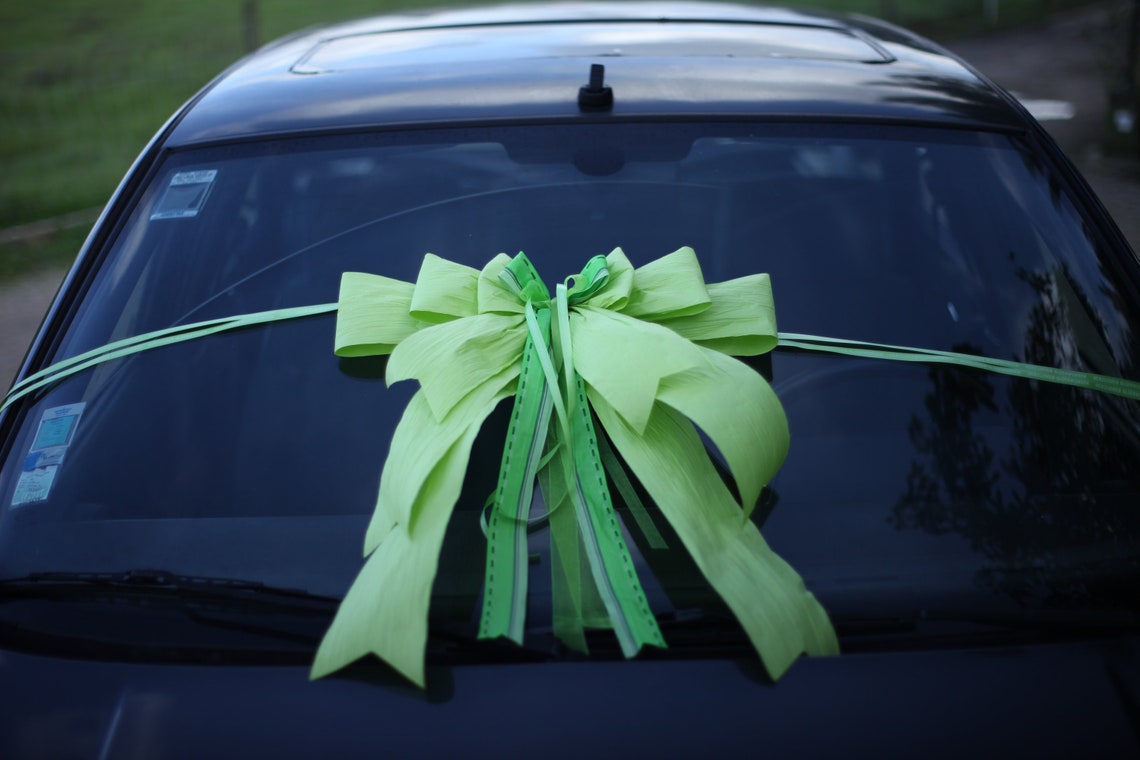 Modern and cheerful giant ribbon for car or large | Etsy